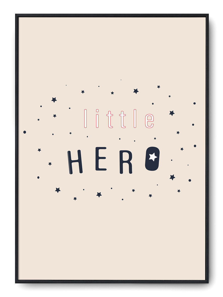 Plakat r A3 30x42 cm Pokój Dziecka Little Hero Mał - Printonia | Sklep ...