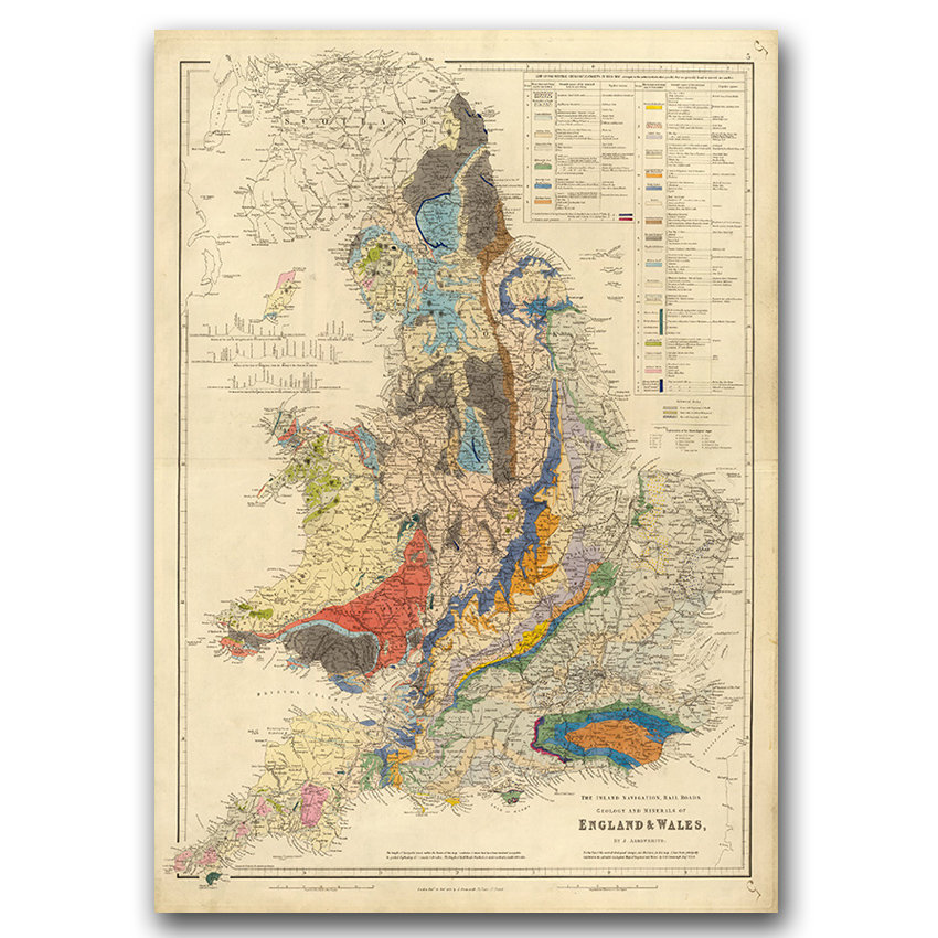 Plakat retro do salonu Stara Mapa Anglii A2 - Vintageposteria | Sklep ... Plakat retro do salonu Stara Mapa Anglii A2 - Vintageposteria | Sklep ...