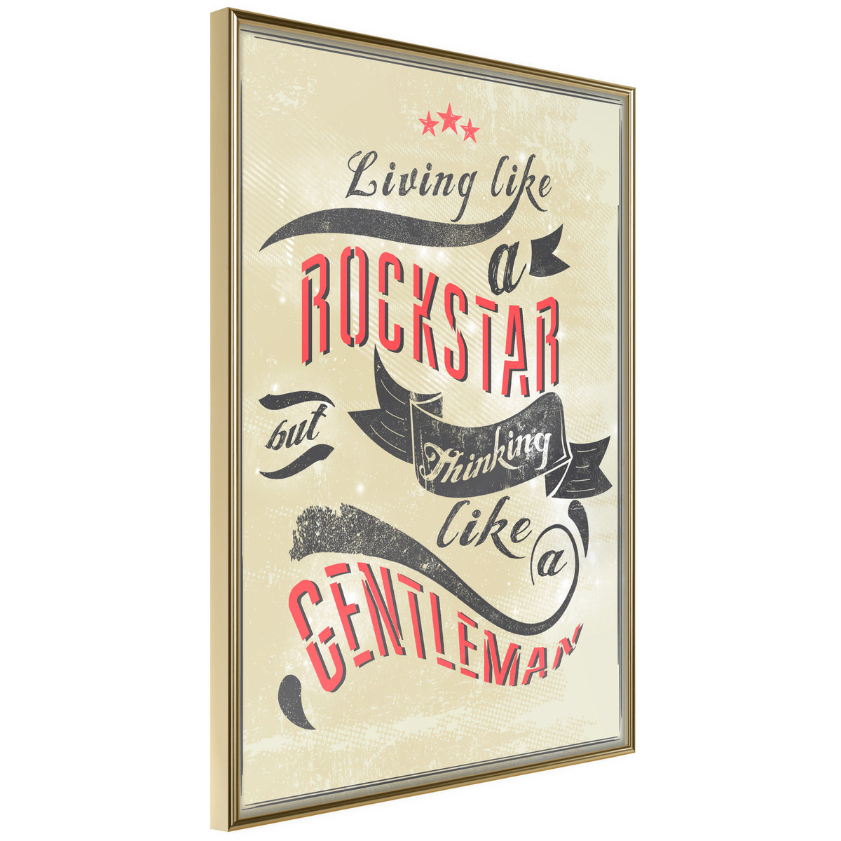 Plakat - Rockstar [Poster] 30x45 Rama złota papier plakatowy 250 g/mÂ ...