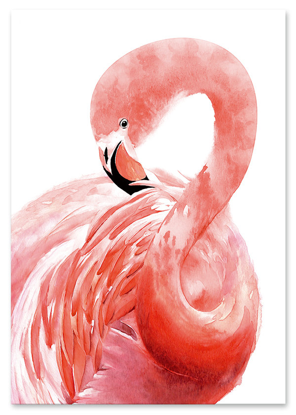 Plakat różowy flaming 61x91 cm - Hog Studio | Sklep EMPIK.COM