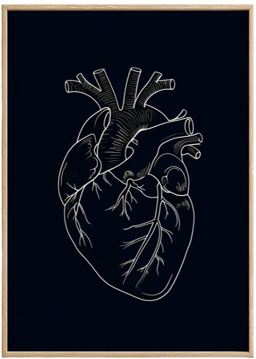 Plakat Serce - 30x40 cm - Inna marka | Sklep EMPIK.COM
