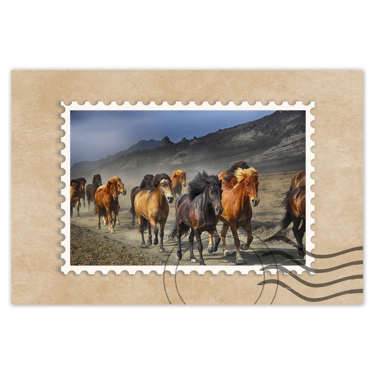 Plakat Stado koni, 120x80 cm - ZeSmakiem | Sklep EMPIK.COM