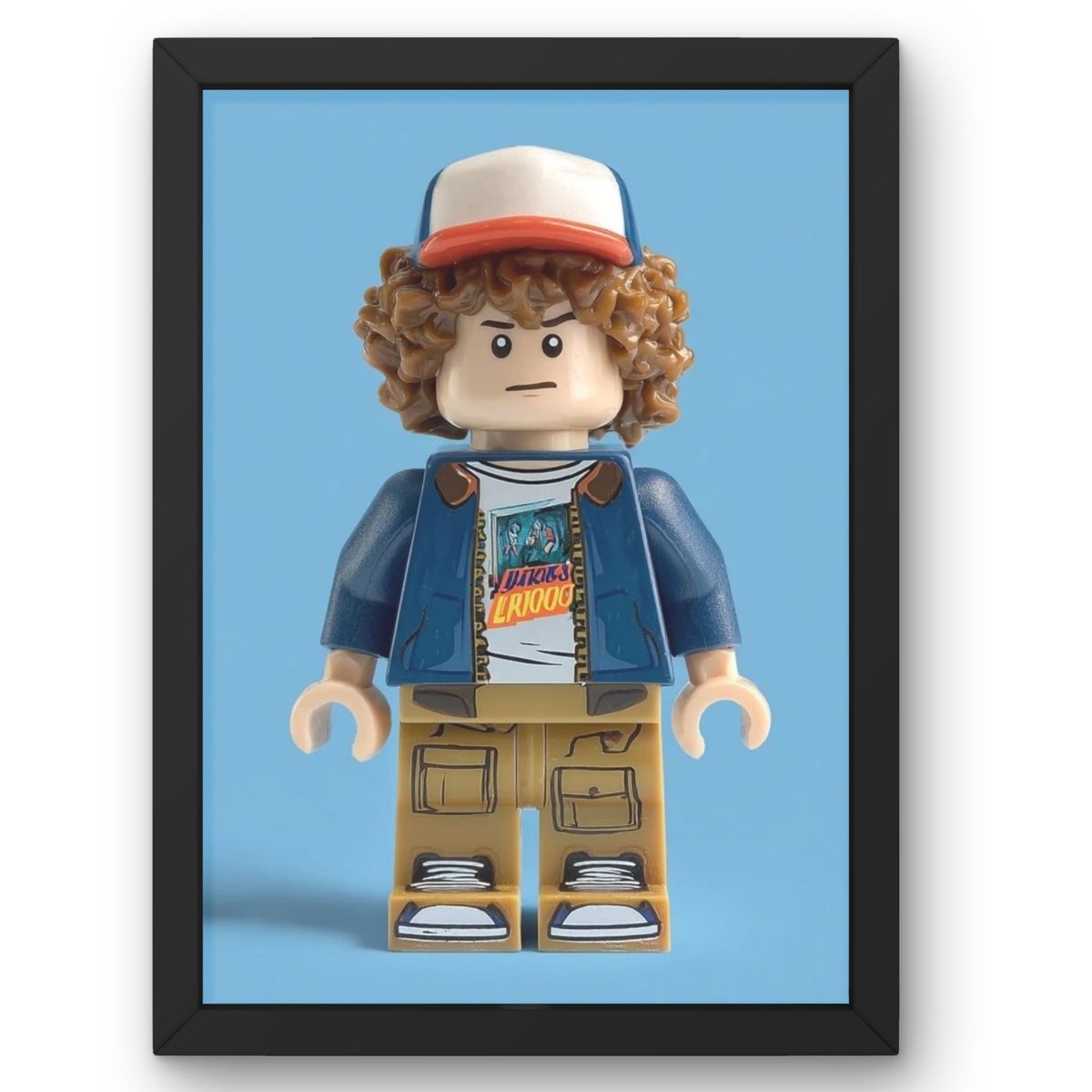 Plakat Stranger Things Dustin Henderson w inspiracji LEGO - Inna marka ...
