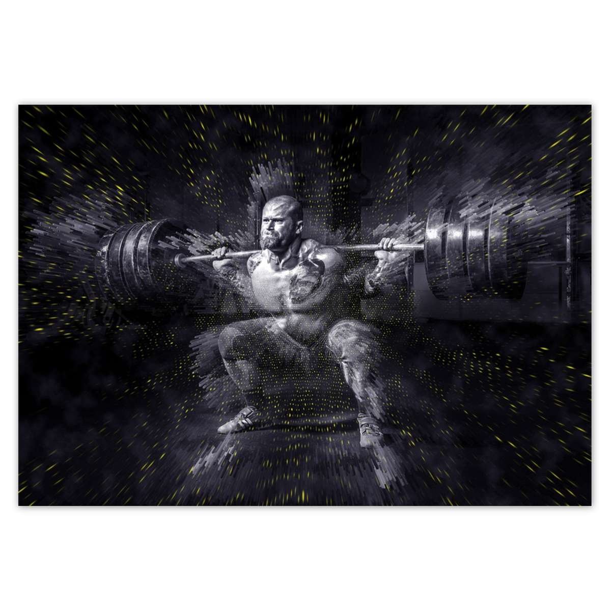 Plakat Strongman Siłownia Siłka, 100x70 cm - ZeSmakiem | Sklep EMPIK.COM