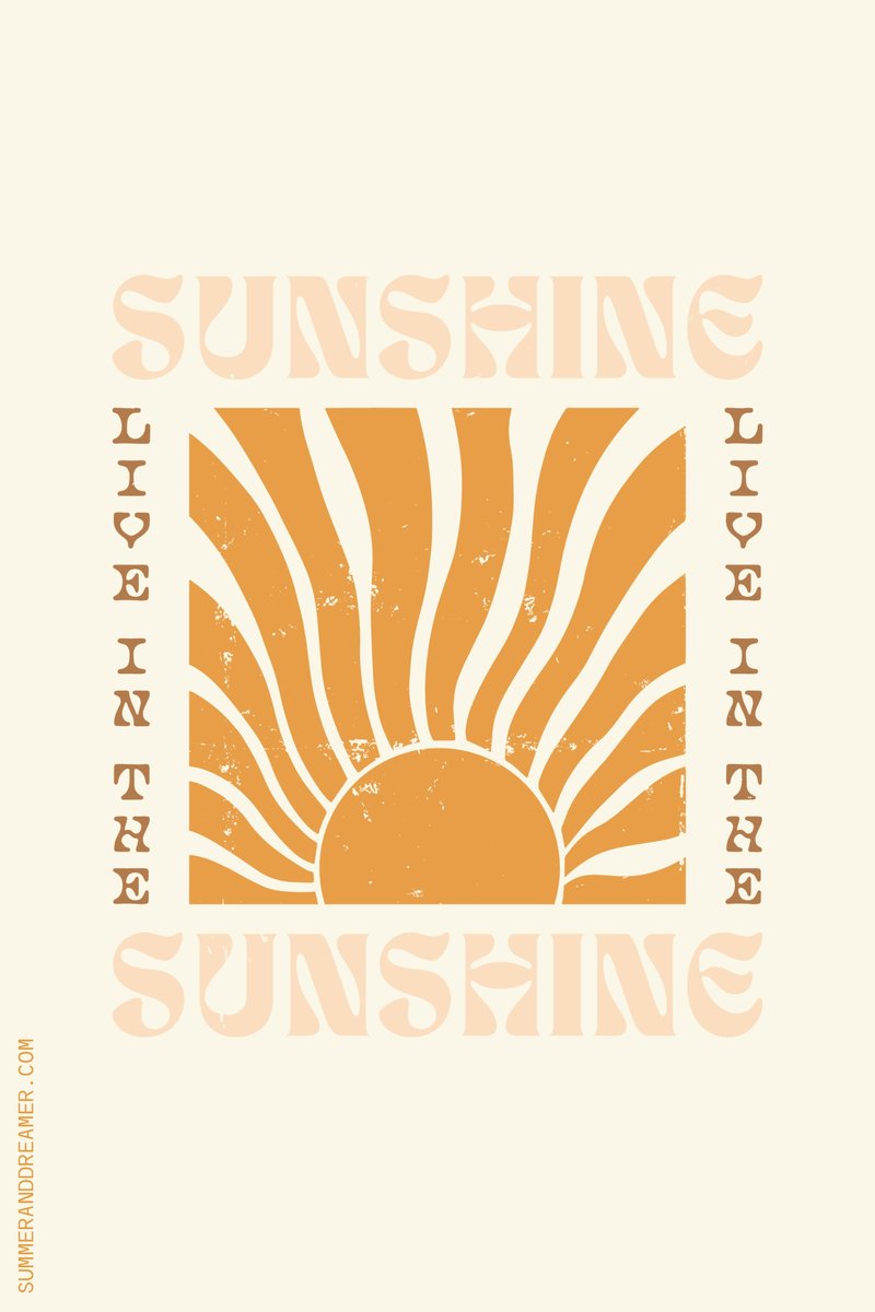 Plakat Sunshine Słońce Vintage Retro 91,5x61 cm - Atram | Sklep EMPIK.COM