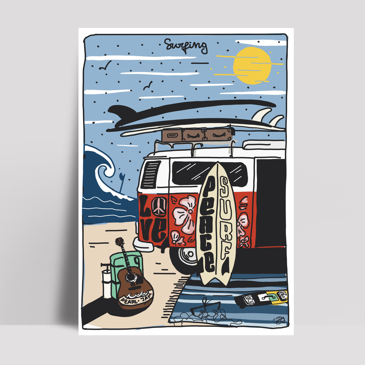 Plakat SURF Ready to journey – Półwysep 2022 42x60 - Maciej Święty ...