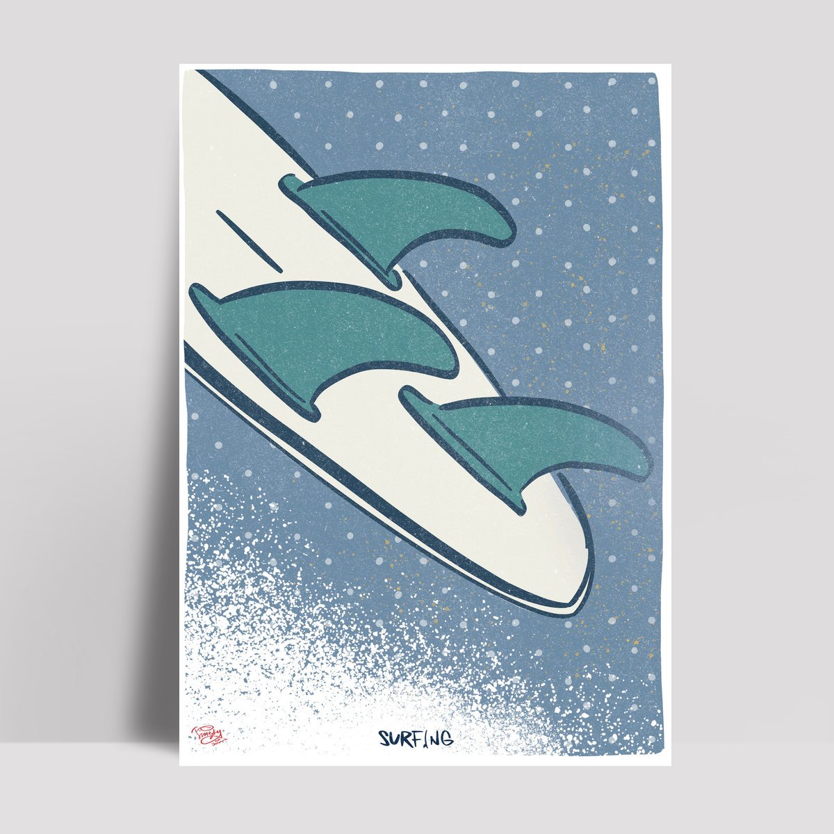 Plakat SURF Simple Surfing – 2022 42x60 - Maciej Święty Rysuje | Sklep ...