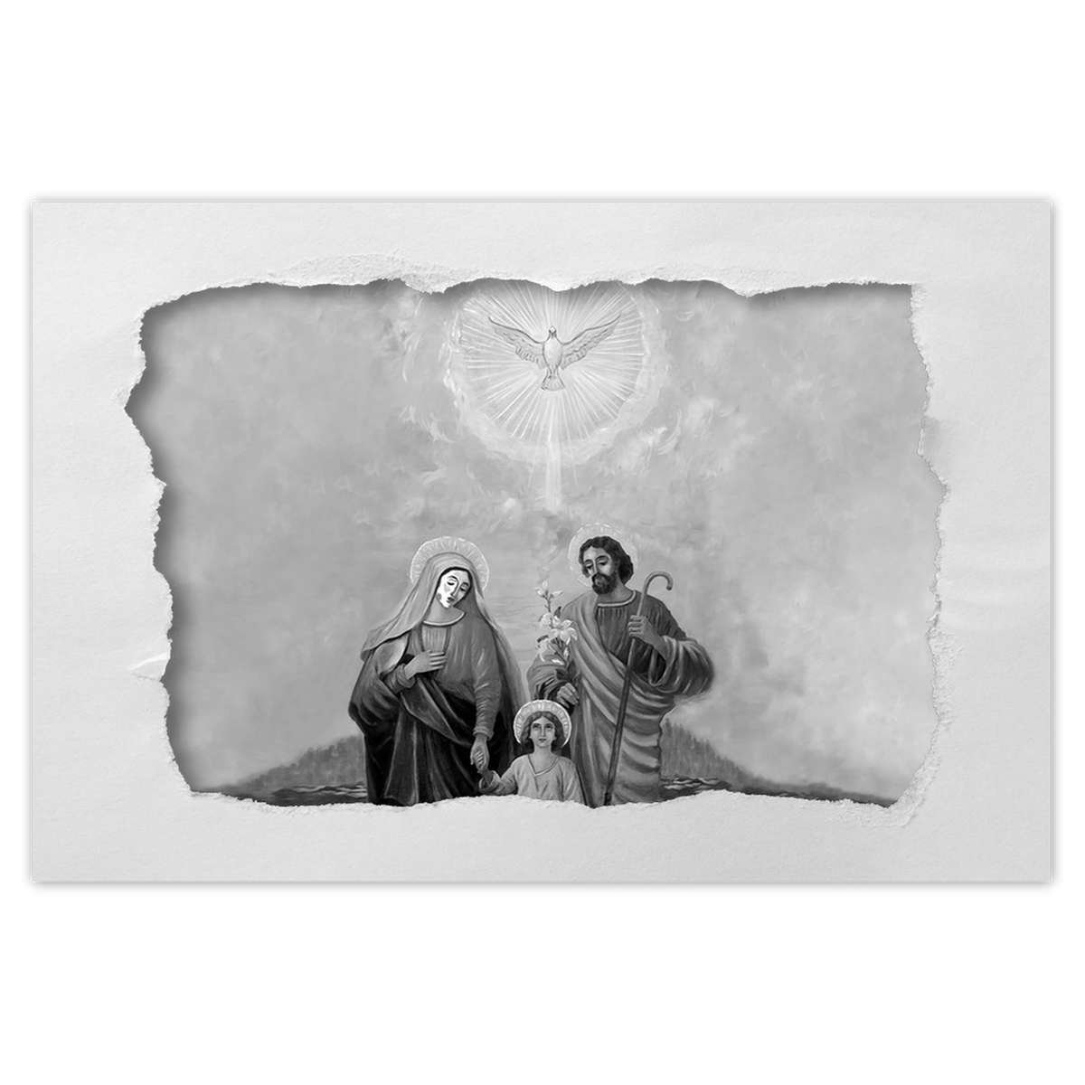 Plakat Święta Rodzina Jezusek, 60x40 cm - ZeSmakiem | Sklep EMPIK.COM