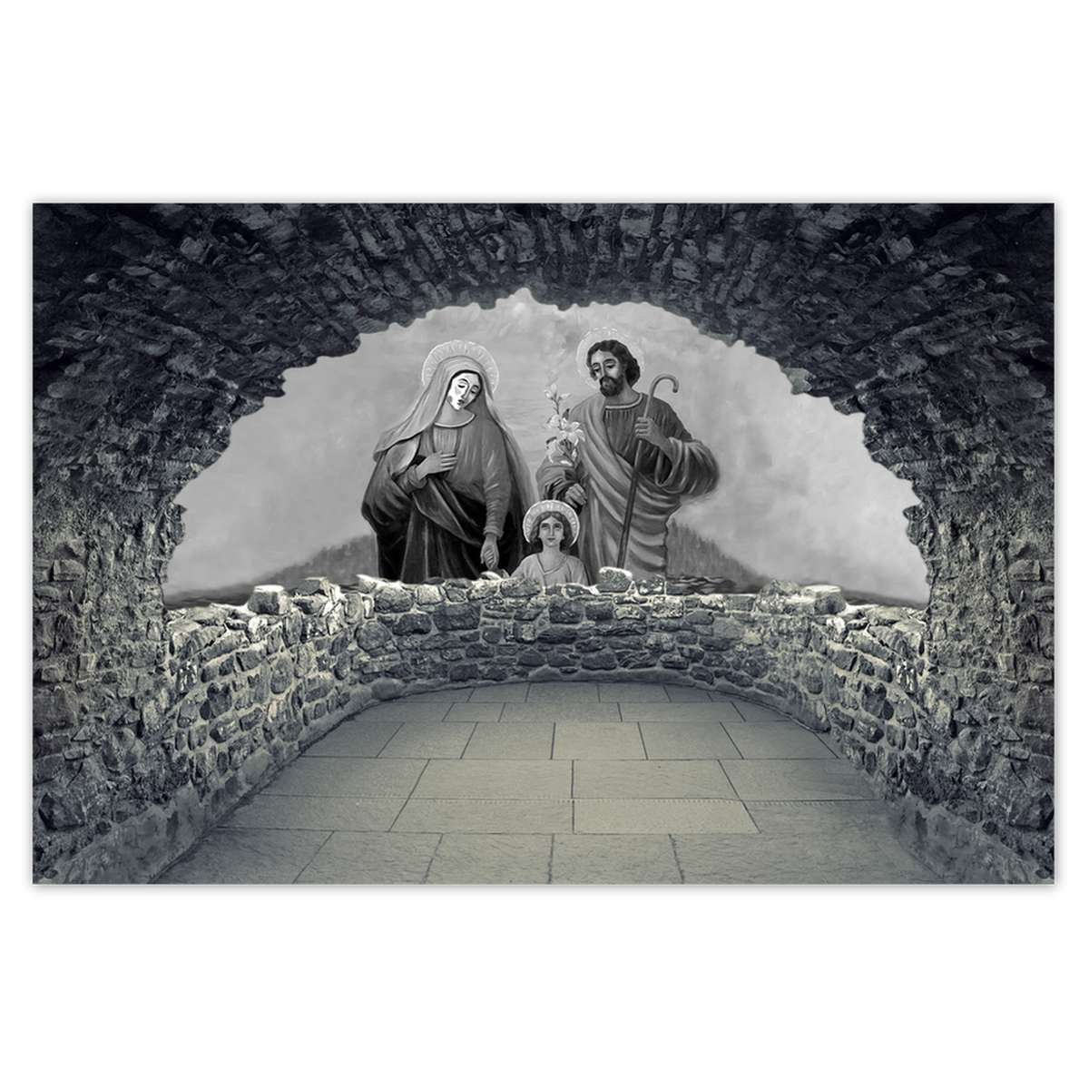 Plakat Święta Rodzina Jezusek, 90x60 cm - ZeSmakiem | Sklep EMPIK.COM