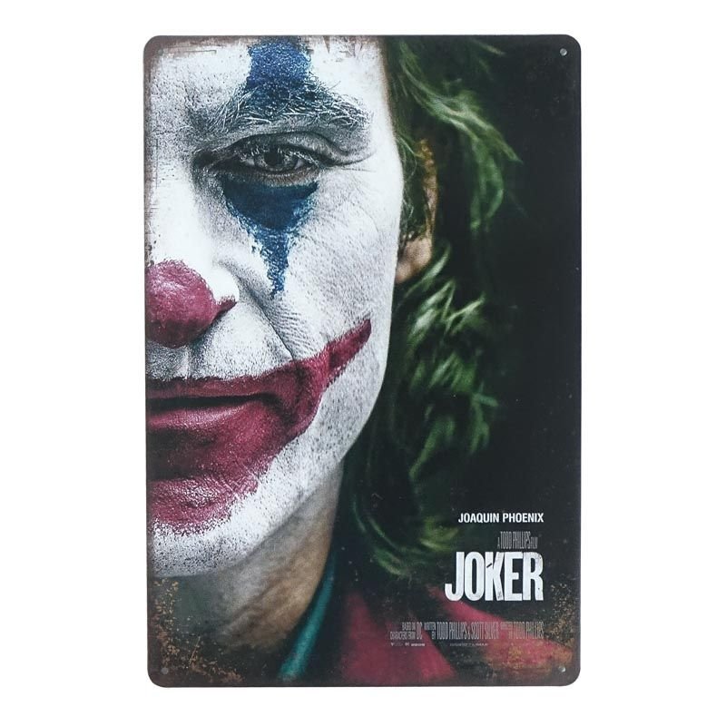 Plakat Tabliczka dekoracyjna metalowa JOAQUIN PHOENIX JOKER 1 ...