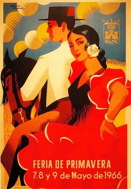 Plakat Tancerka Flamenco Hiszpania Vintage 100x70 cm 6 - Atram | Sklep ...