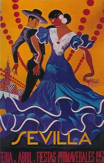 Plakat Tancerka Flamenco Hiszpania Vintage 30x21 cm 4 - Atram | Sklep ...