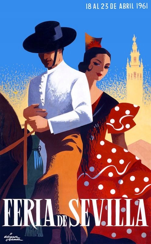 Plakat Tancerka Flamenco Hiszpania Vintage 30x21 cm - Atram | Sklep ...