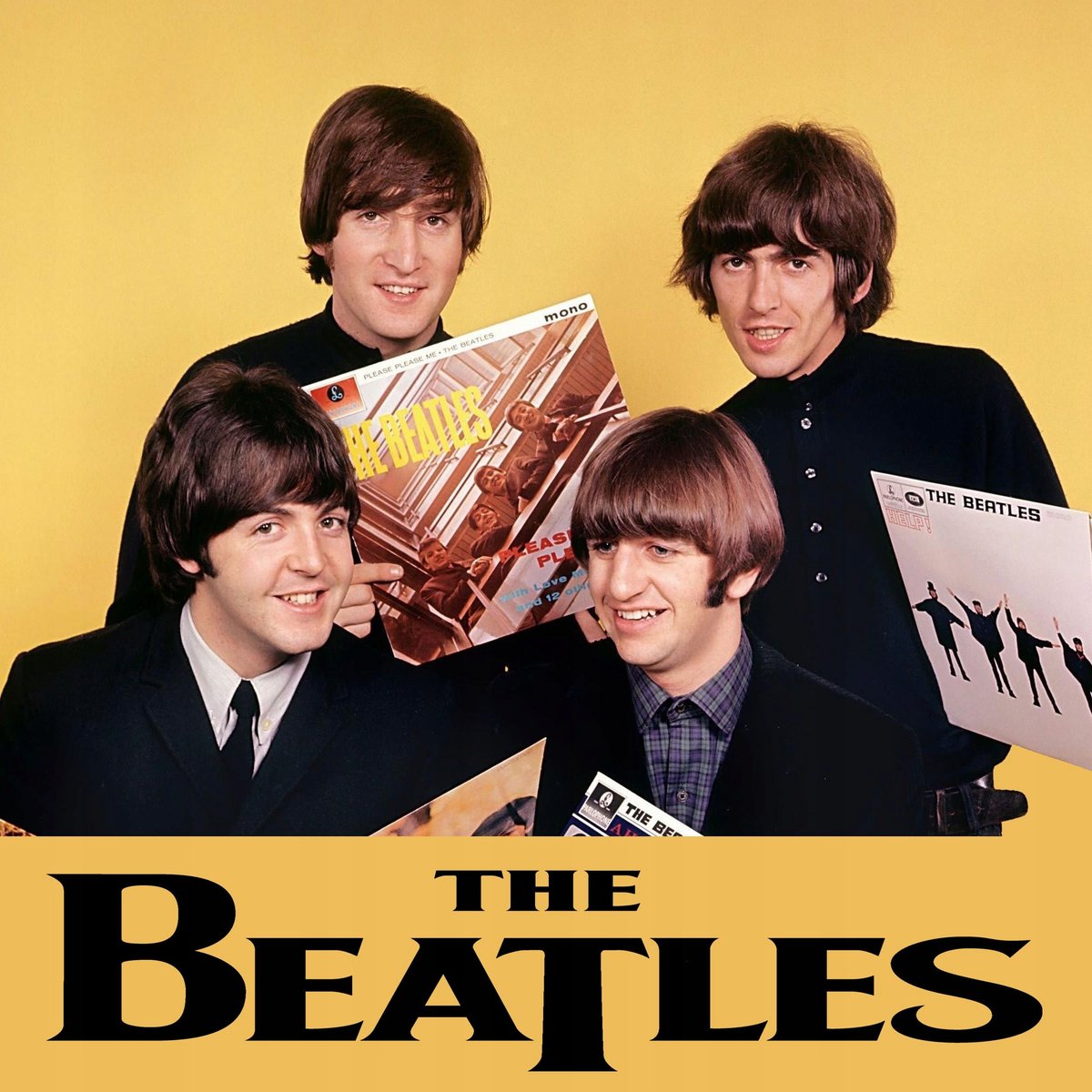 Plakat The Beatles Zespół muzyczny Obraz 90x90 cm - Atram | Sklep EMPIK.COM