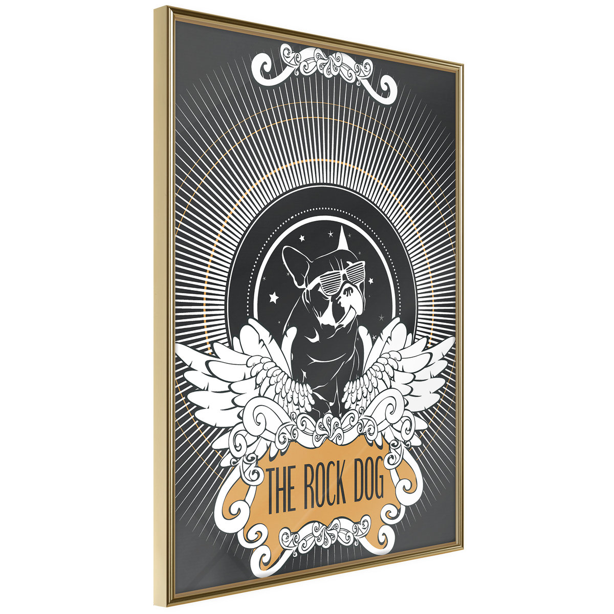 Plakat - The Rock Dog [Poster] 30x45 Rama złota papier plakatowy 250 g ...