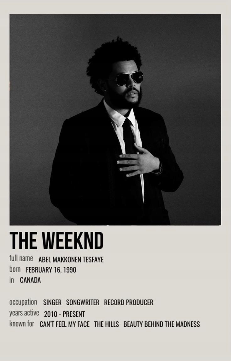 Plakat The Weeknd Weekend Vintage Retro 70x50 cm #8 - Atram | Sklep ...