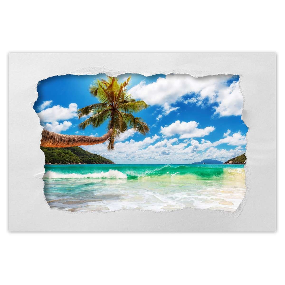 Plakat Tropiki Pejzaż Palmy, 60x40 cm - ZeSmakiem | Sklep EMPIK.COM