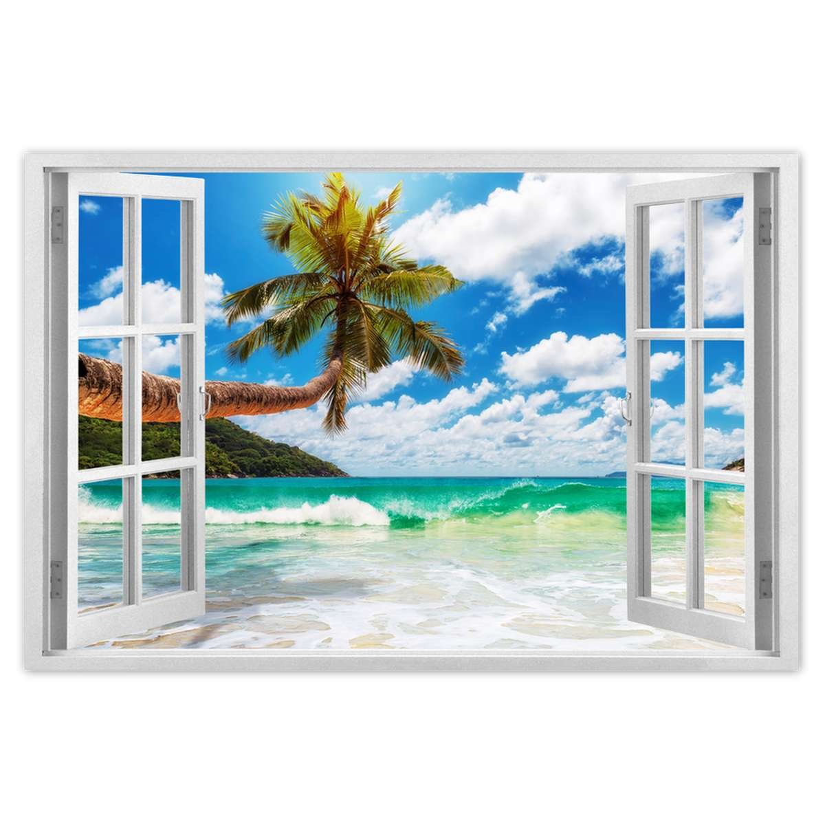 Plakat Tropiki Pejzaż Palmy, 90x60 cm - ZeSmakiem | Sklep EMPIK.COM