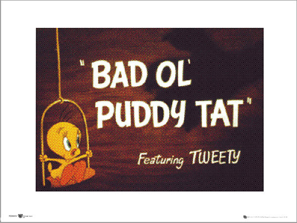 Plakat, Tweety Bad Ol Puddy Tat, 50x40 cm - Inny producent | Sklep ...