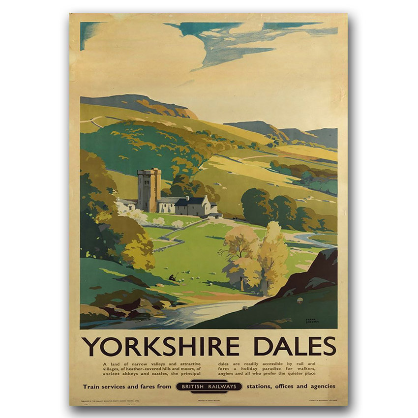 Plakat vintage do salonu Yorkshire Dales A1 - Vintageposteria | Sklep ... Plakat vintage do salonu Yorkshire Dales A1 - Vintageposteria | Sklep ...