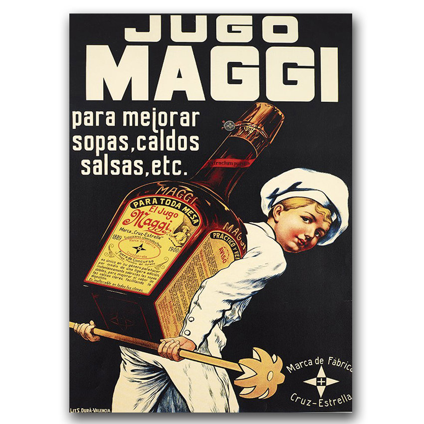 Plakat vintage na płótnie Reklama maggi A1 - Vintageposteria | Sklep ...