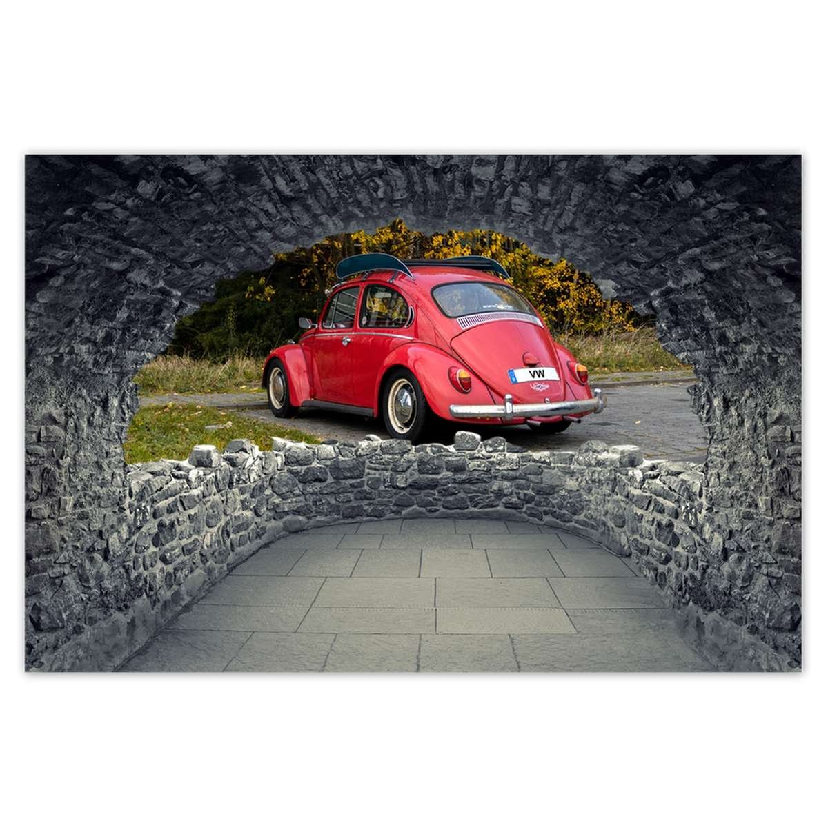 Plakat Volkswagen Garbus, 120x80 cm - ZeSmakiem | Sklep EMPIK.COM