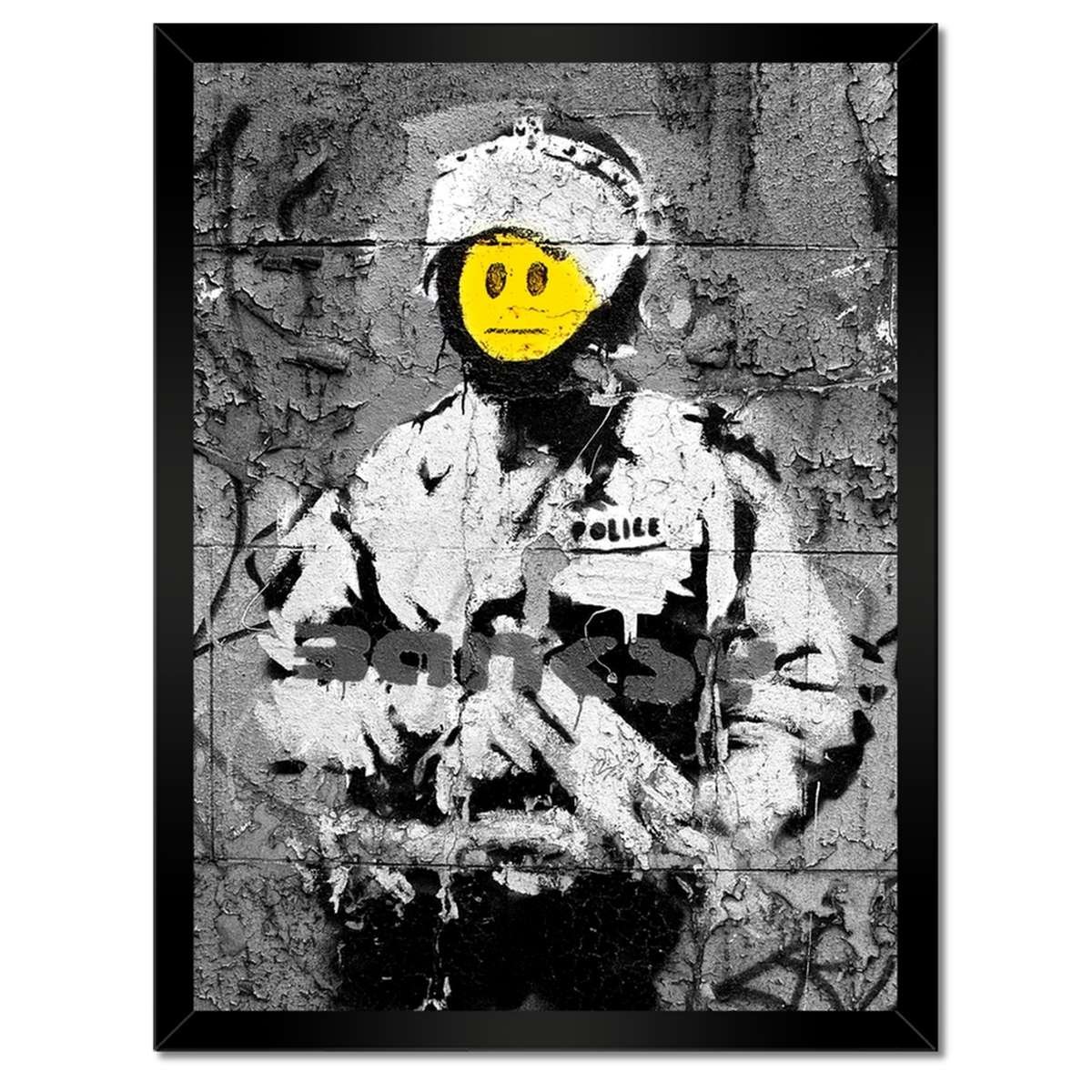 Plakat w ramie 30x40 Banksy Buźka Emotka - ZeSmakiem | Sklep EMPIK.COM