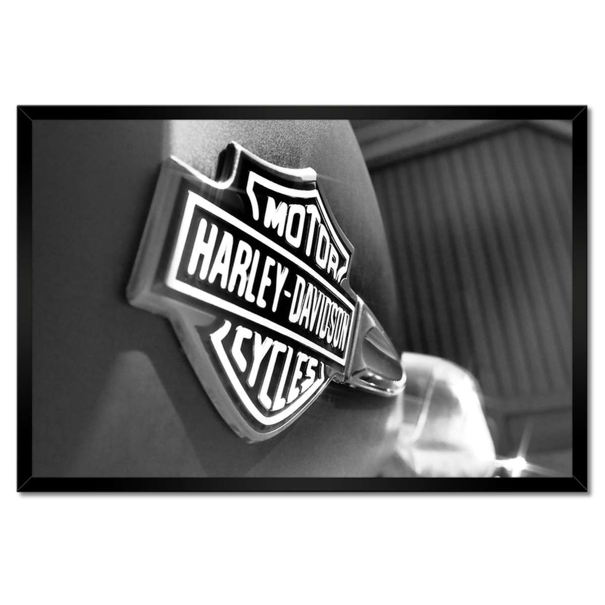 Plakat w ramie 60x40 Logo Harley Davidson - ZeSmakiem | Sklep EMPIK.COM