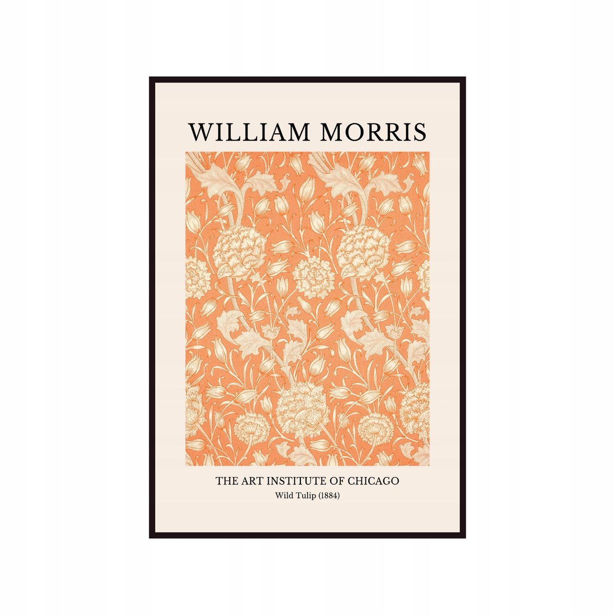 Plakat William Morris Wild Tulip, Instytut Sztuki Chicago, kwiaty ...