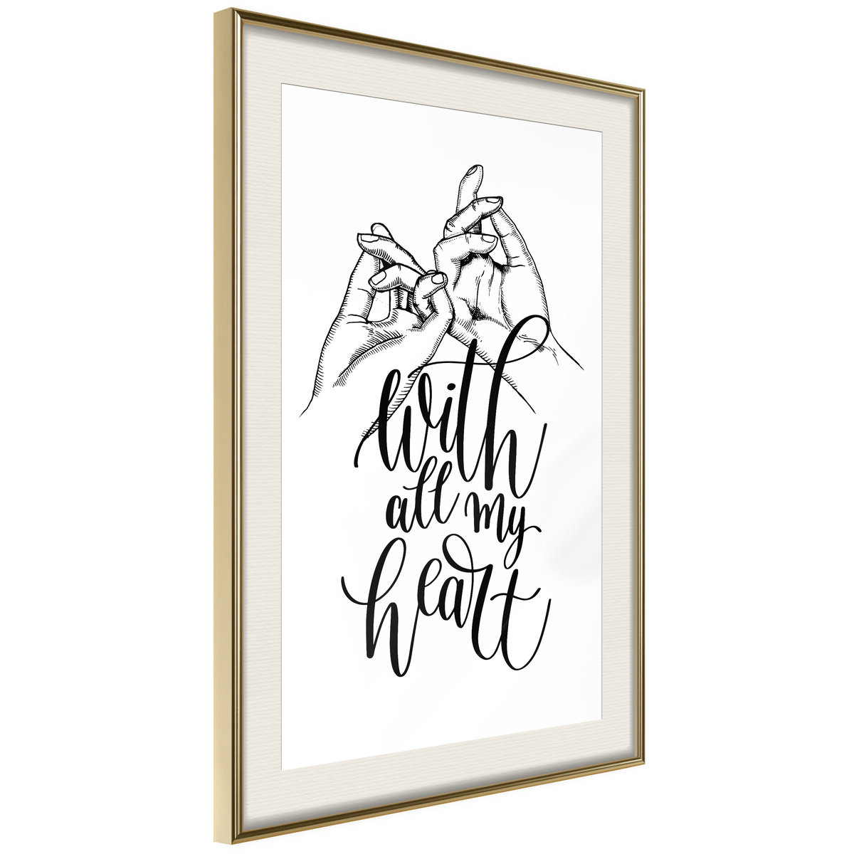 Plakat - With All My Heart [Poster] - ARTGEIST | Sklep EMPIK.COM