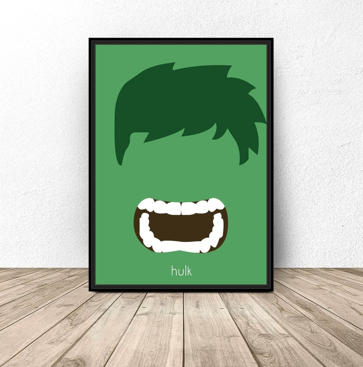 Plakat z postacią Hulk A4 (210mm x 297mm) - Scandi Poster | Sklep EMPIK.COM