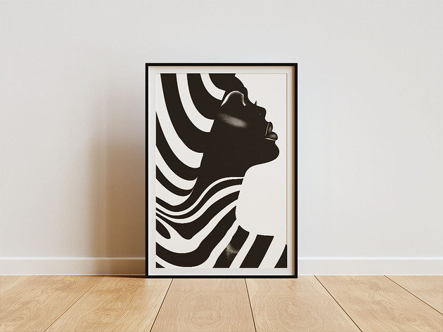 Plakat - Zebra woman 30x40 - Harry Monkey | Sklep EMPIK.COM