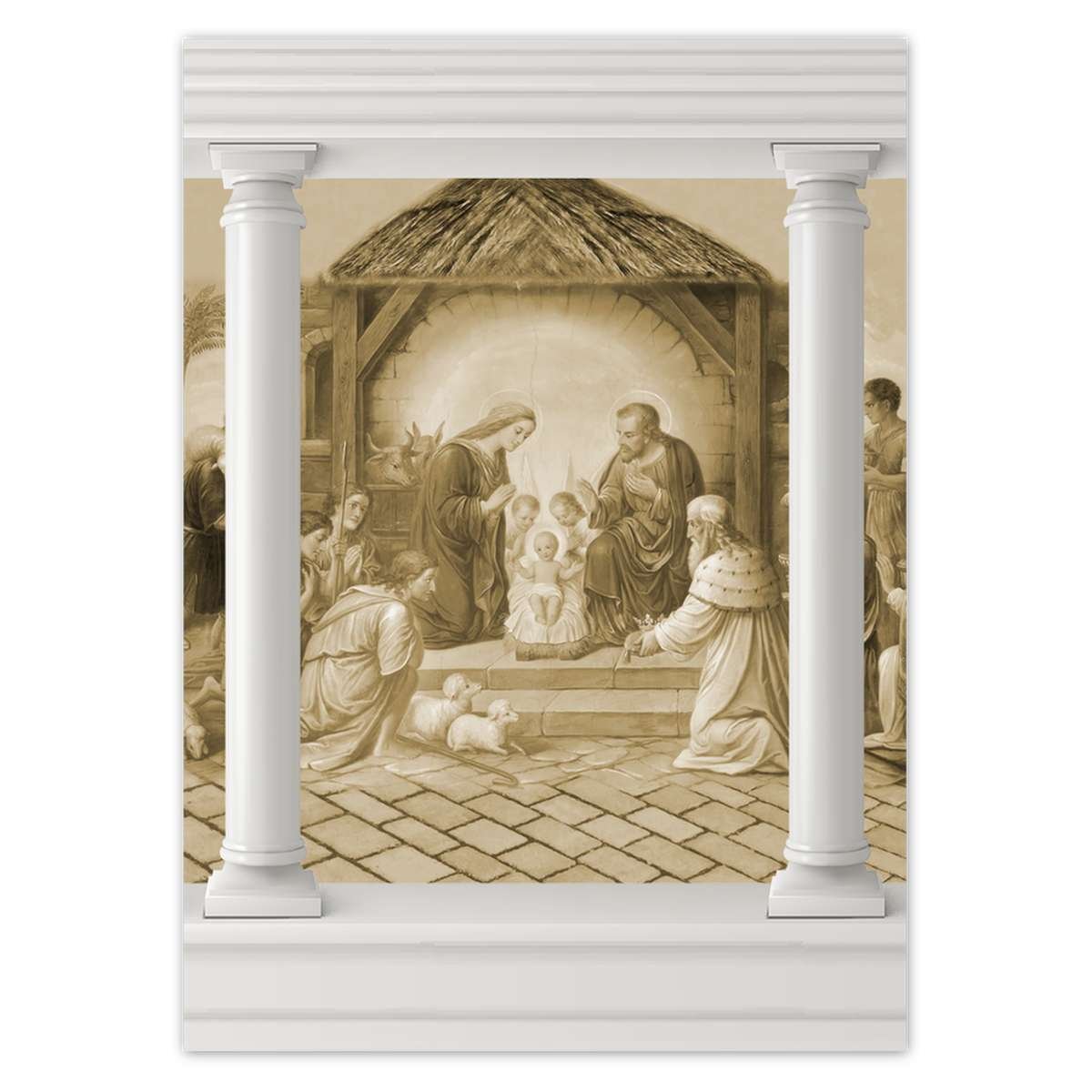 Plakat Żłóbek w kolorze sepii, 50x70 cm - ZeSmakiem | Sklep EMPIK.COM