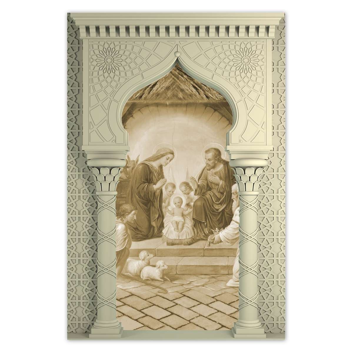 Plakat Żłóbek w kolorze sepii, 60x90 cm - ZeSmakiem | Sklep EMPIK.COM