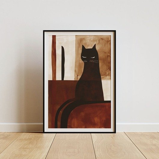 Plakat - Znużony kitek 30x40 - Harry Monkey | Sklep EMPIK.COM