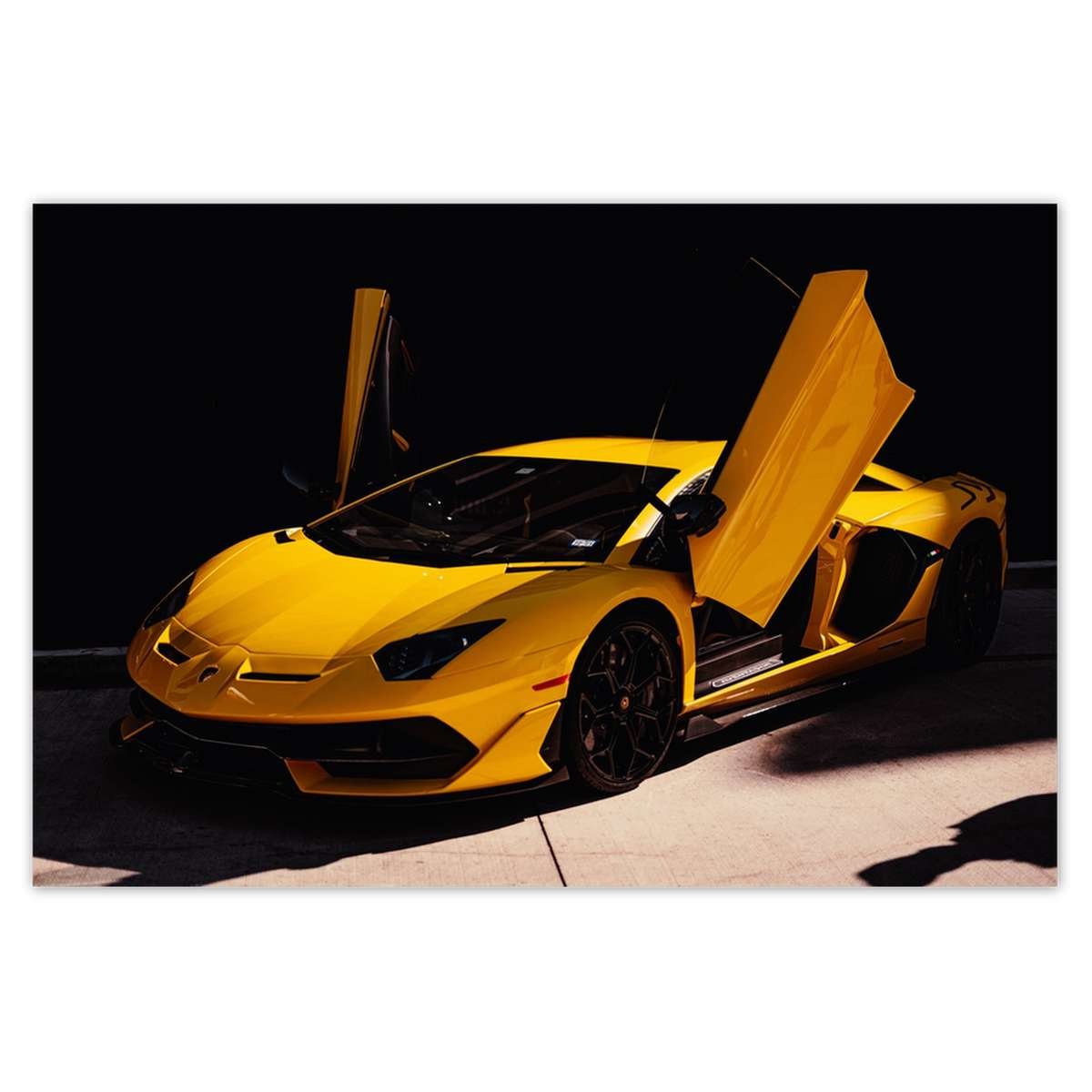 Plakat Żółte sportowe auto, 60x40 cm - ZeSmakiem | Sklep EMPIK.COM