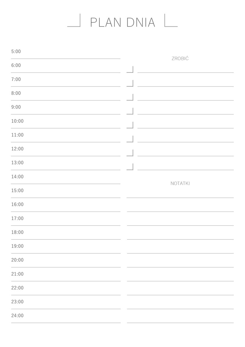 PLAN DNIA PLANER NOTES A5 26 kartek M - Zaplanowane | Sklep EMPIK.COM