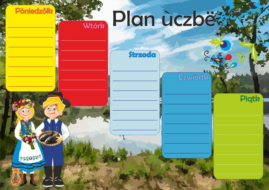 Plan lekcji dla dzieci / Plan ùczbë (kaszubski) - Czec | Sklep EMPIK.COM