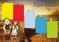 Plan lekcji dla dzieci - wzór borowiacki - Czec | Sklep EMPIK.COM