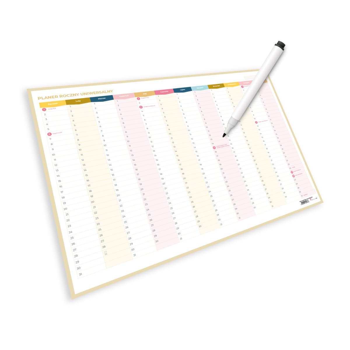 Planer uniwersalny roczny B1 PASTELOVE - PremiumAd | Sklep EMPIK.COM