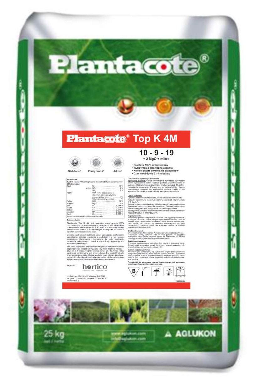 / Plantacote Top K 4M 10-09-19 25kg / AGLUKON - Zamiennik/inny | Sklep ...