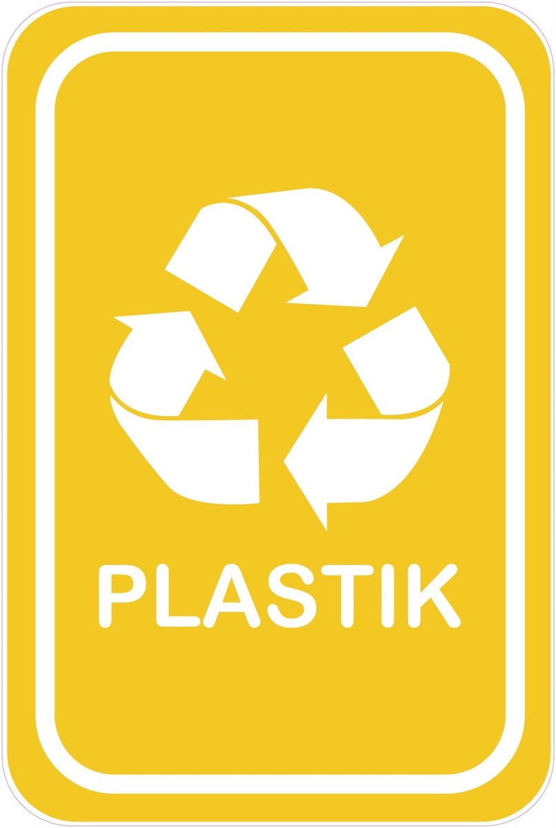 PLASTIK NAKLEJKI na kosz SEGREGACJA ŚMIECI 20x30cm - Inny producent ...