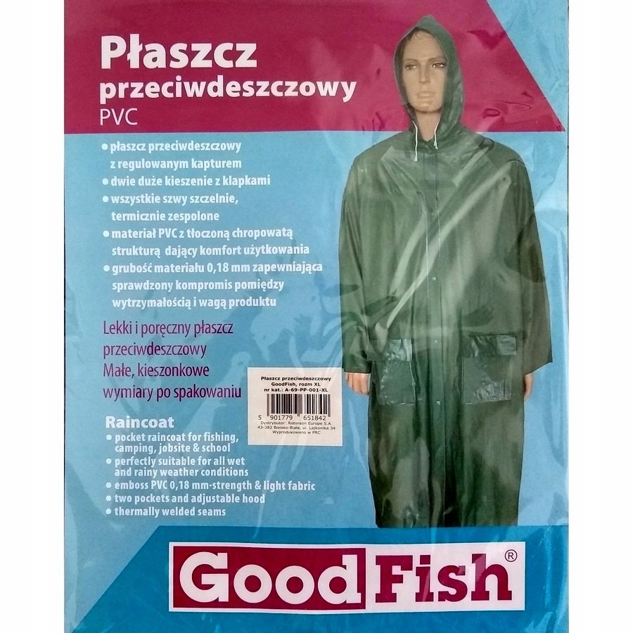 Płaszcz Przeciwdeszczowy GoodFish rozmiar XL - Mikado | Sport Sklep ...