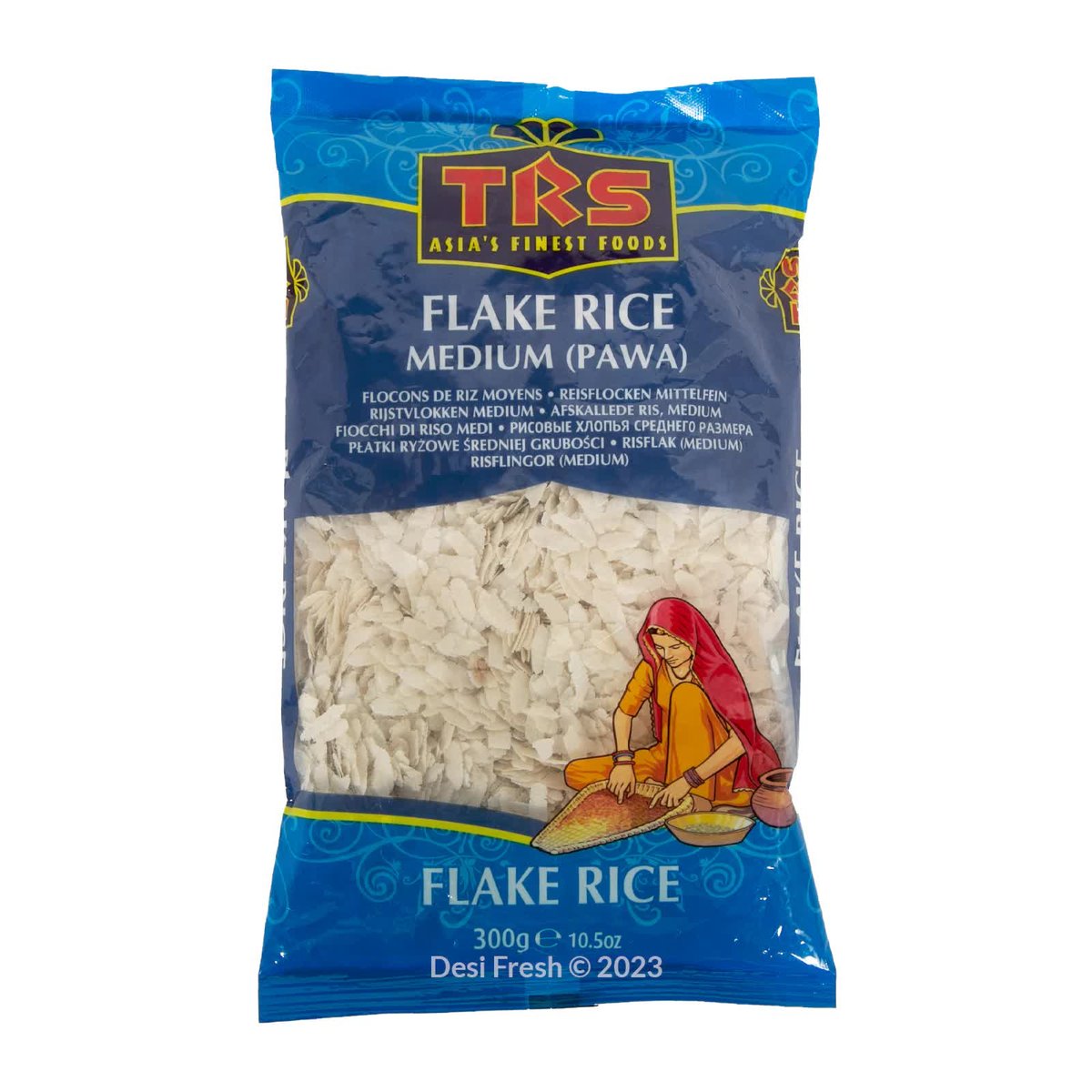 Płatki ryżowe średnie Flake Rice Medium Pawa TRS 300g - TRS Asia's ...