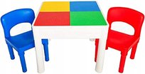 Play Build 4 w 1 zestaw do zabawy, stolik dla dzieci z blatem Lego ...