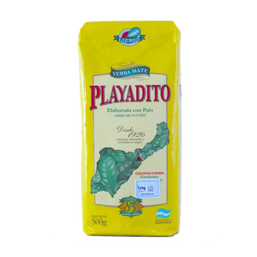 Playadito, Elaborada Con Palo Tradicional, Yerba Mate, 500 g ...