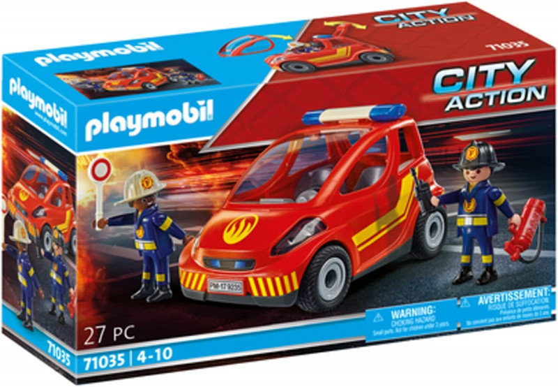 PLAYMOBIL, Mały samochód strażacki, 71035 - Playmobil | Sklep EMPIK.COM
