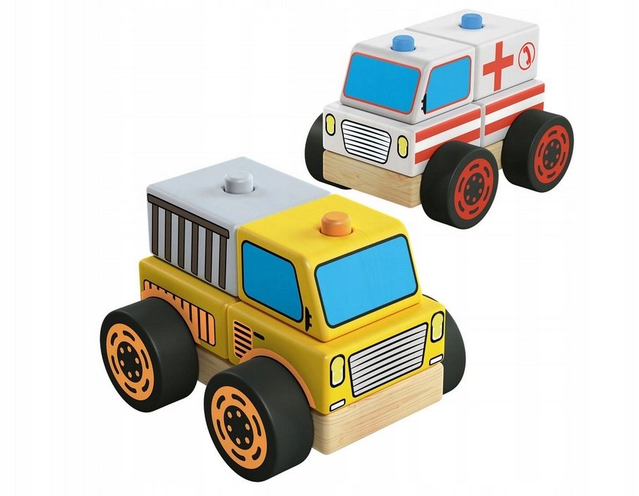 PLAYTIVE Drewniany Zestaw Karetka i Ciężarówka - Playtive | Sklep EMPIK.COM