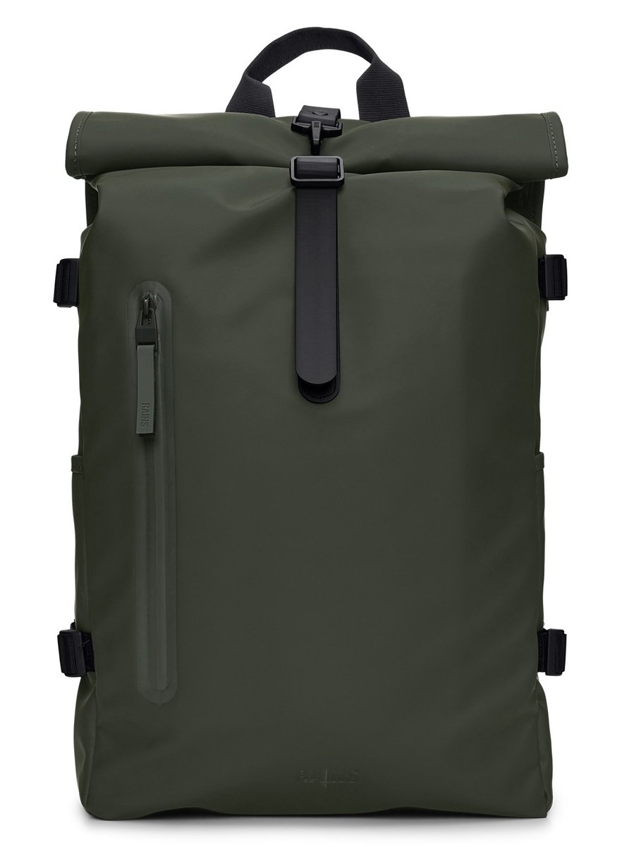 Plecak miejski Rains Rolltop Rucksack Large - green - Rains | Sklep ...