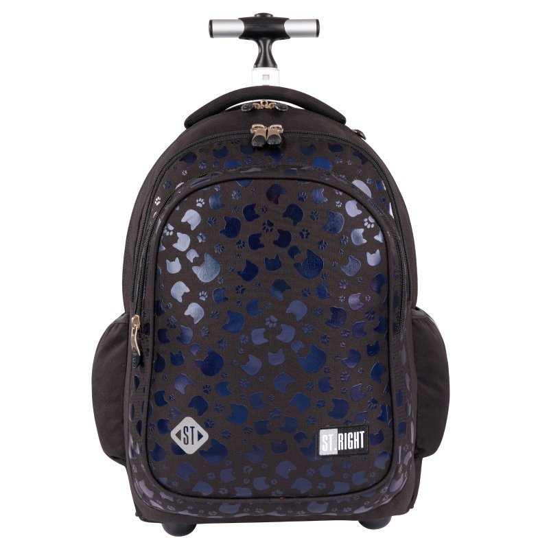 Plecak na kółkach dla dzieci, cętki, czarny, St.Right - St.Right ...